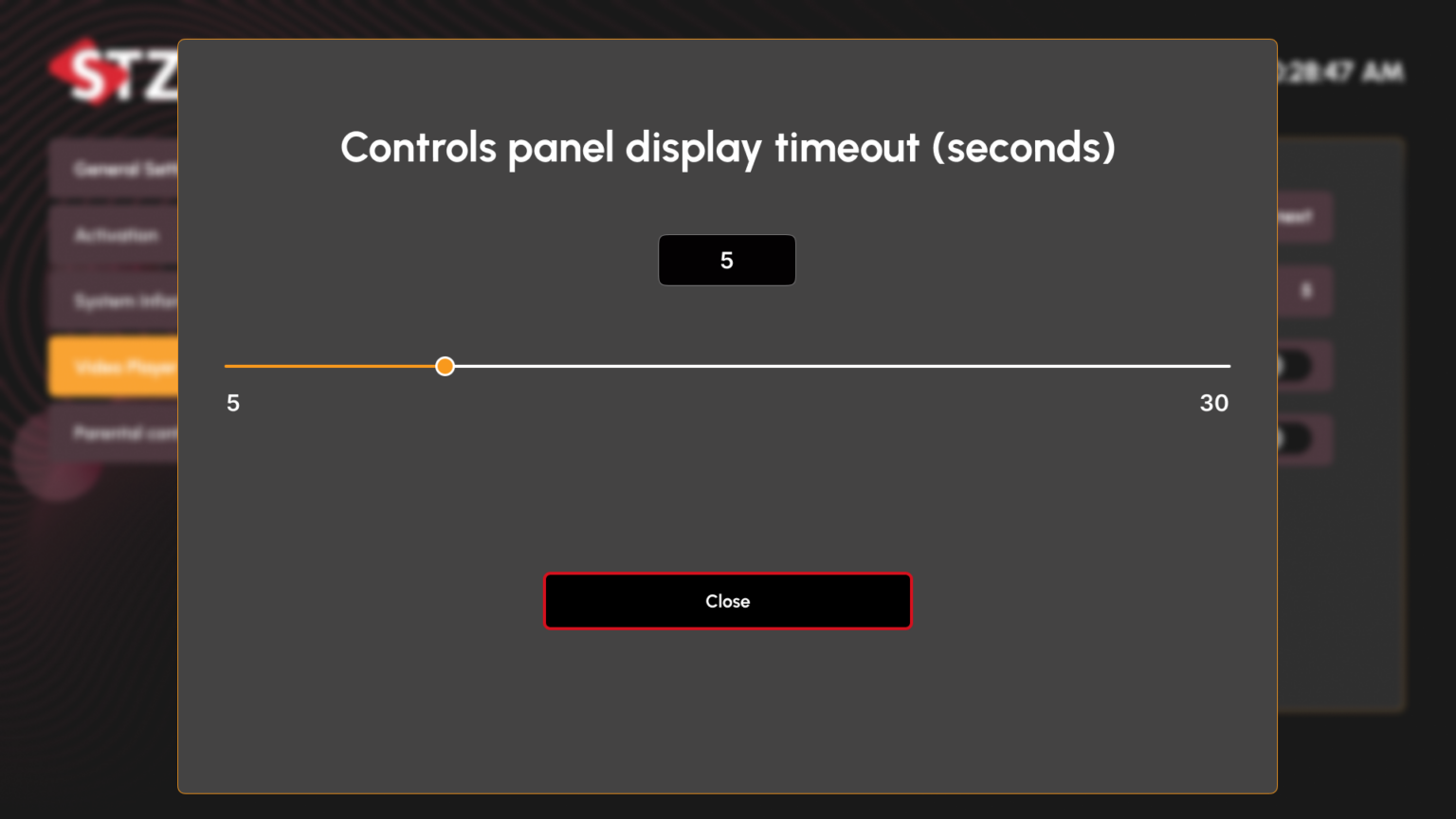 Display Settings - STZ Player Documentation