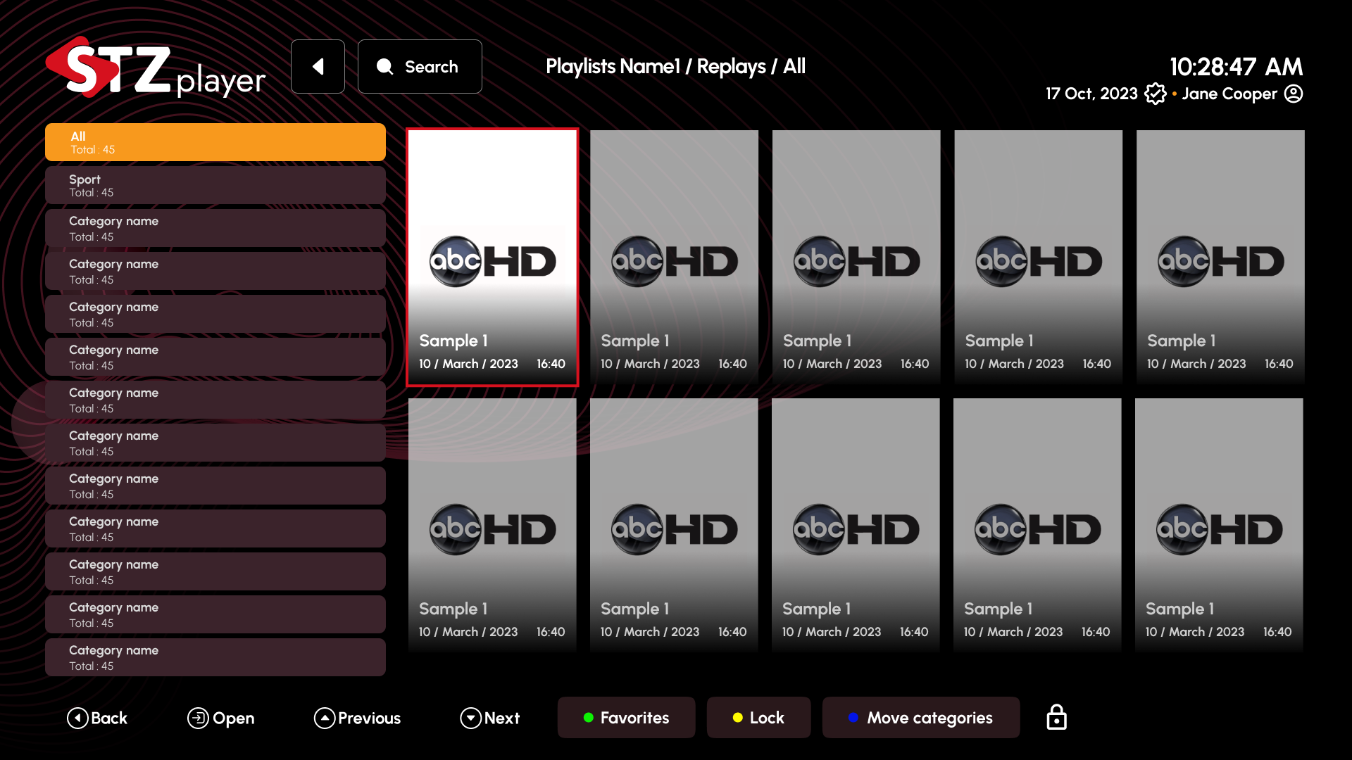 Replay and Playback Features - STZ Player Documentation