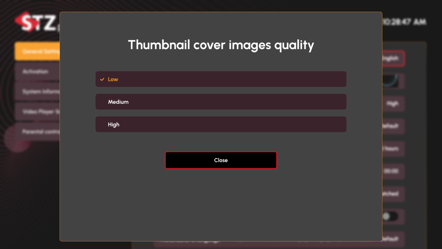 Thumbnail Cover Images Quality - STZ Player Documentation