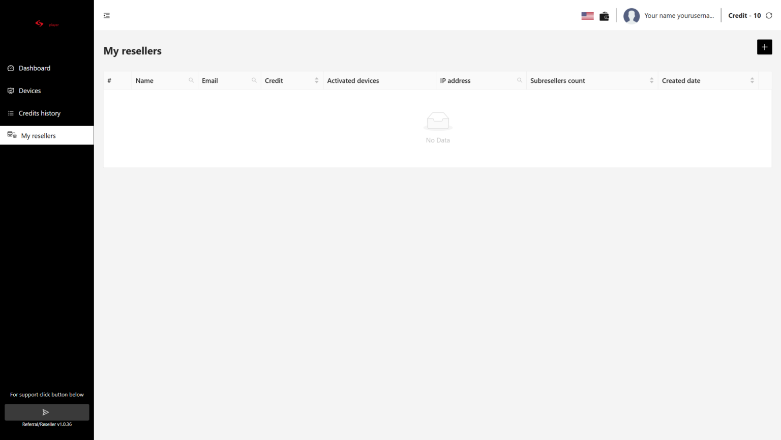 Add New Reseller – STZ Player Documentation